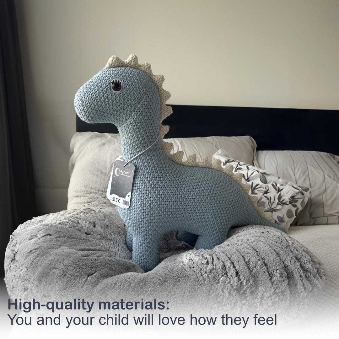Lagoon: Light Blue Dinosaur - A Perfect Soft Toy and Snuggly Hug for ...