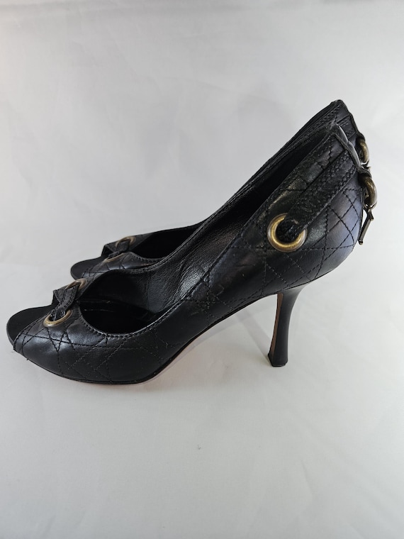 Christian Dior Vintage Black High Heel Shoes - Gem