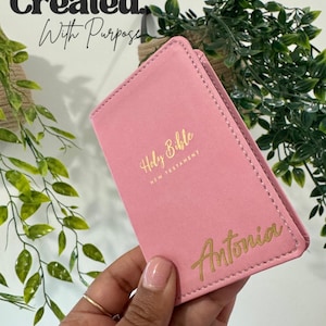 TINY Testament, NEW TESTAMENT Thin Print Bible, Personalized Gifts - Etsy