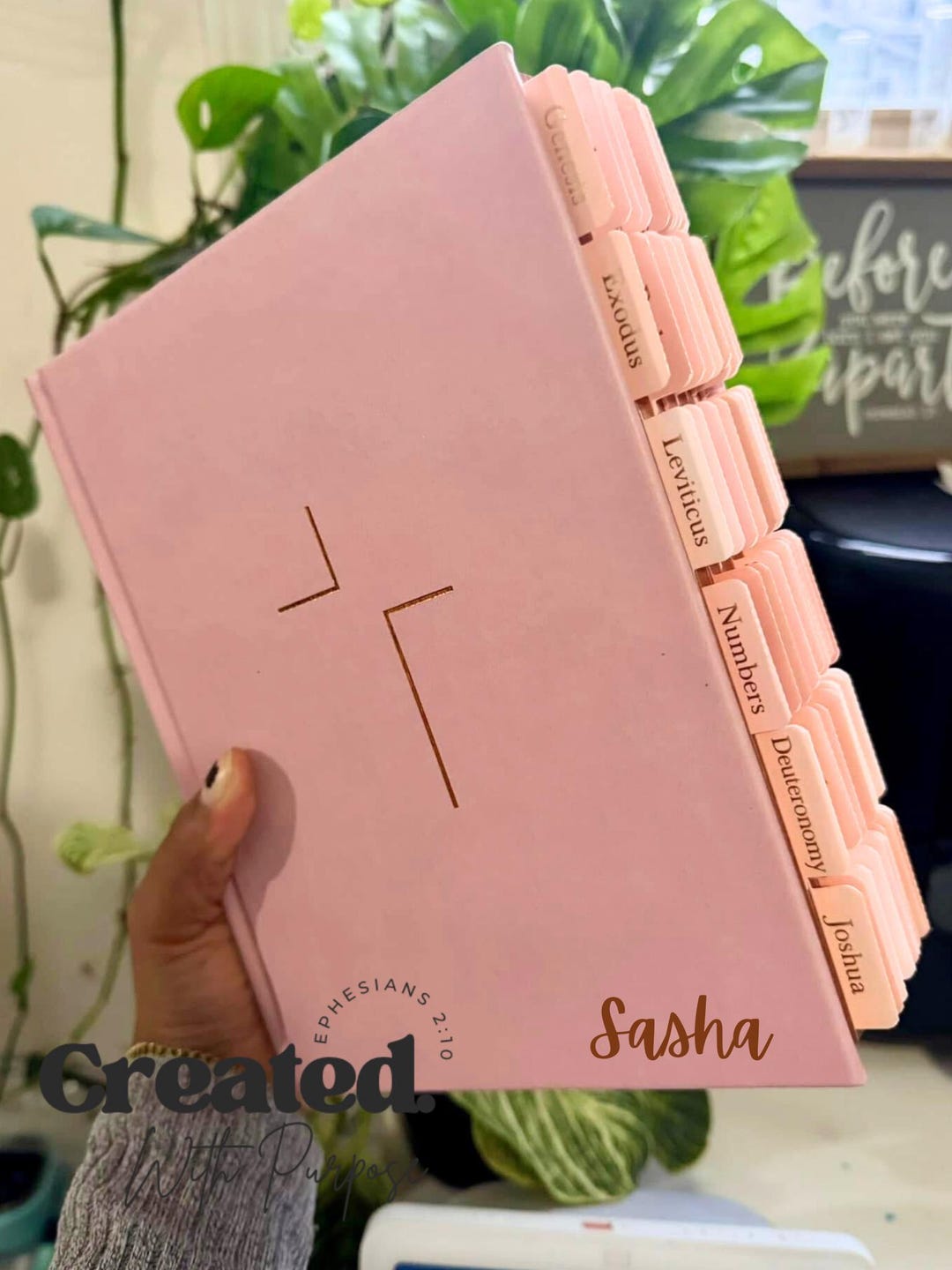 Pink NIV JESUS BIBLE, Bible With Tabs, Personalized Gifts, Pink Hard ...