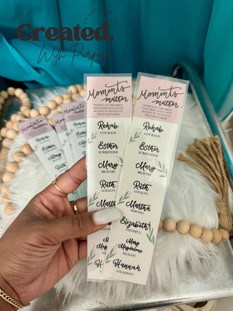 WOMEN of the BIBLE BOOKMARK , Bookmark , Bible Book Mark, Personalized ...