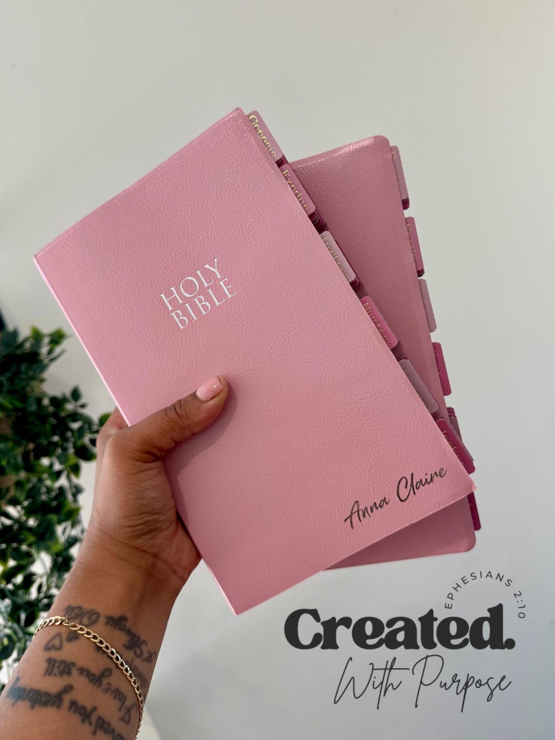 PINK NIV Thin Print BIBLE, Bible With Tabs, Personalized Gifts - Etsy