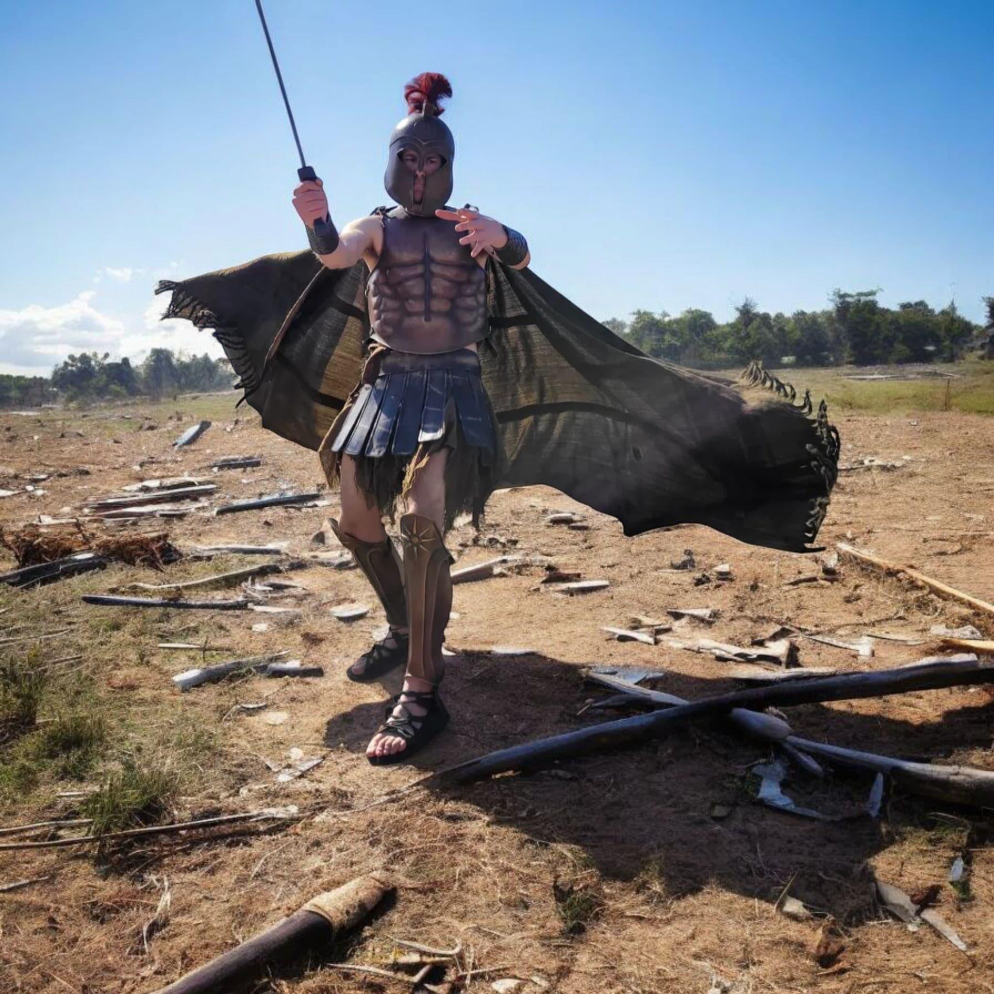 Medieval Knight Armor Full Steel Costume – Greek Corinthian Helmet ...