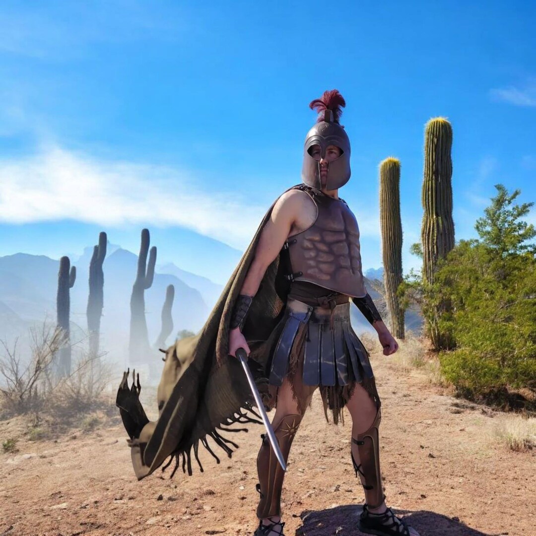 Medieval Knight Armor Full Steel Costume – Greek Corinthian Helmet ...