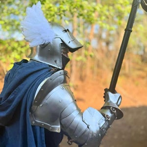 Medieval Full Barbuta Knight Armor With Visor - Full Mild Steel LARP ...