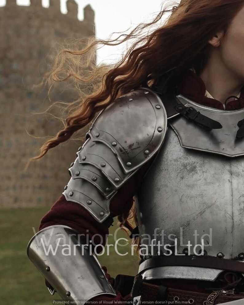 Medieval Lady Knight Armor Suit Handmade Steel Gothic Warrior LARP ...