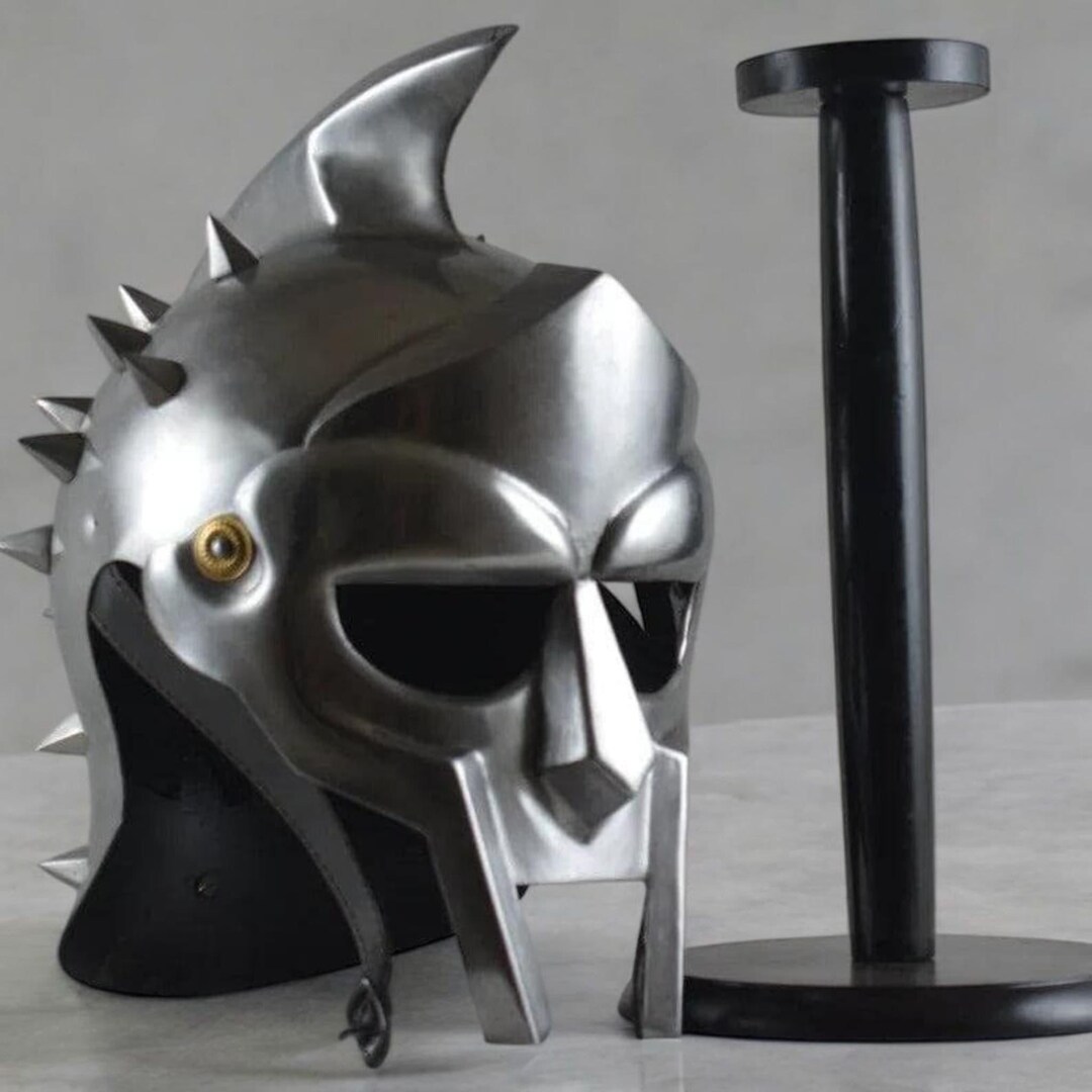 Maximus Gladiator Helmet Russell Crowe Cosplay Prop With Armor & Free ...