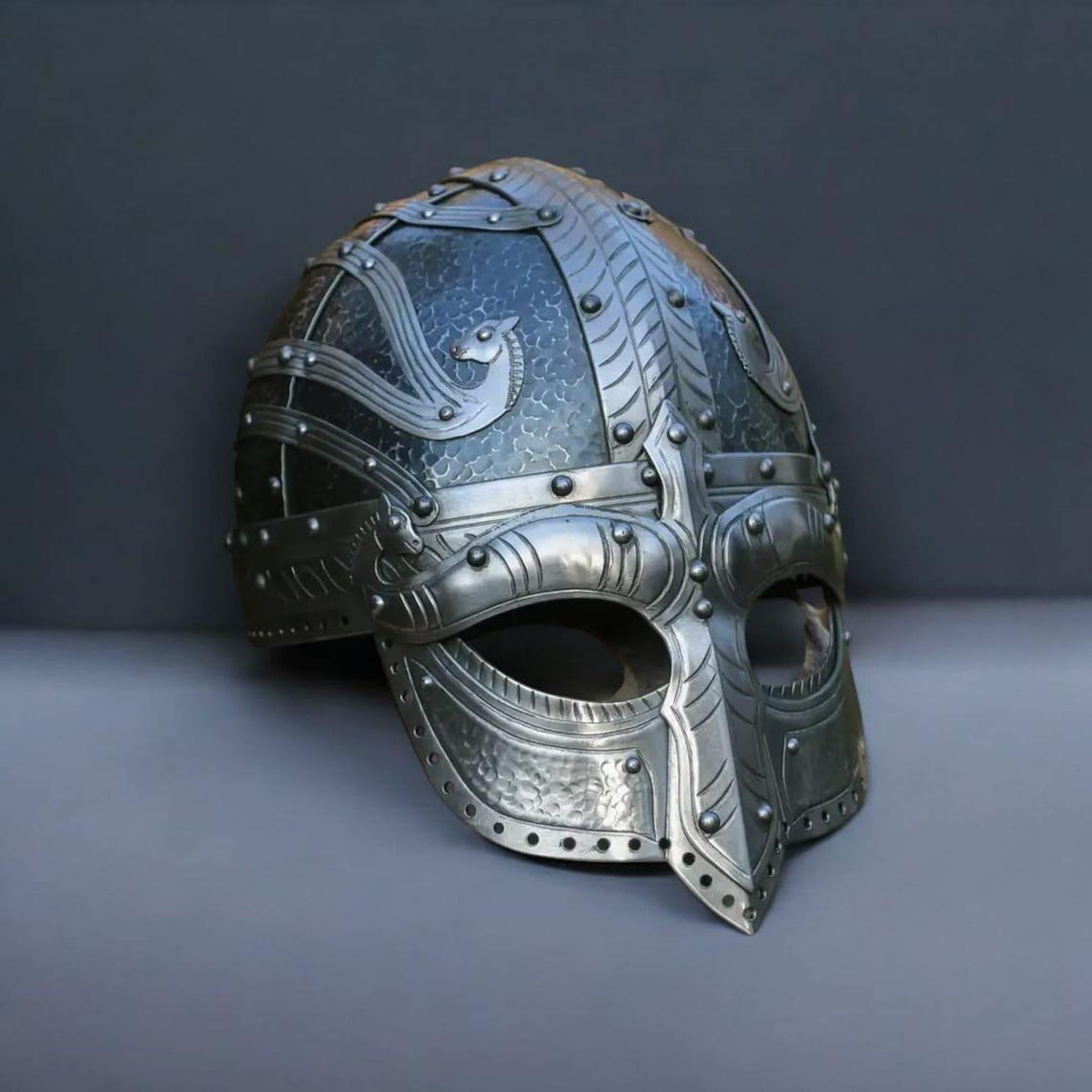 Handcrafted Viking Helmet - Norse Warrior Battle Mask - Medieval LARP ...