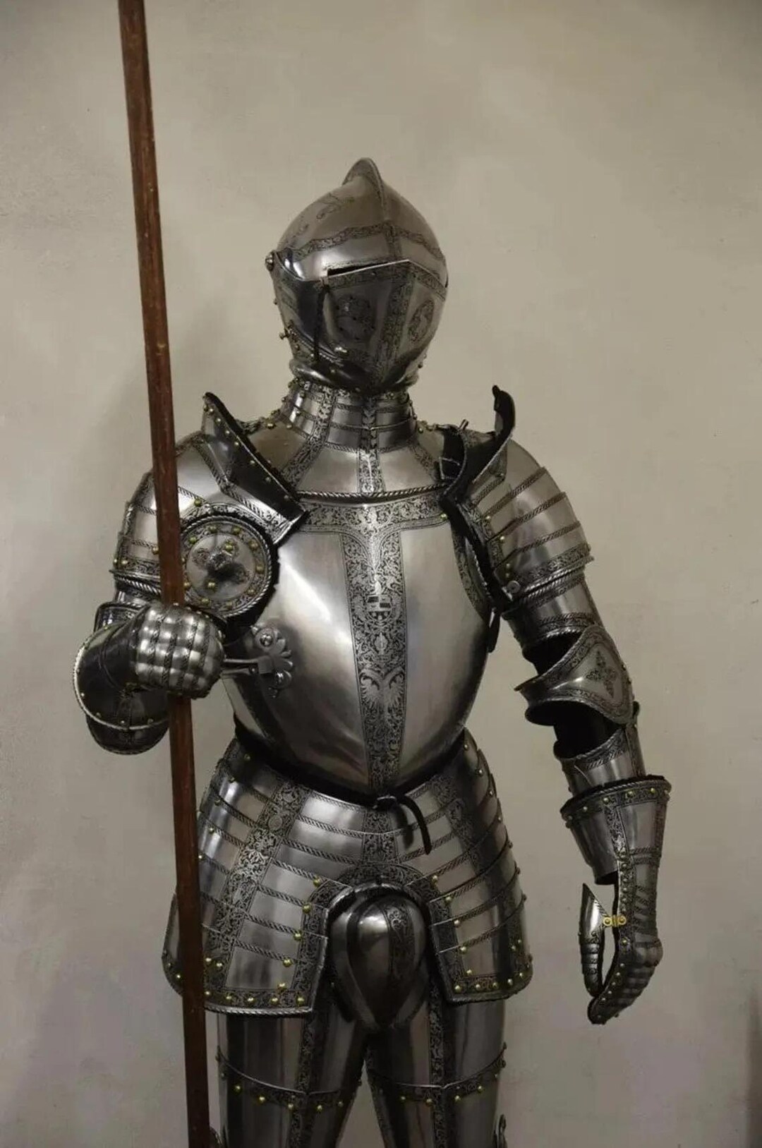 Medieval European Full Battle Armor Suit Knight Steel Armor Wearable ...