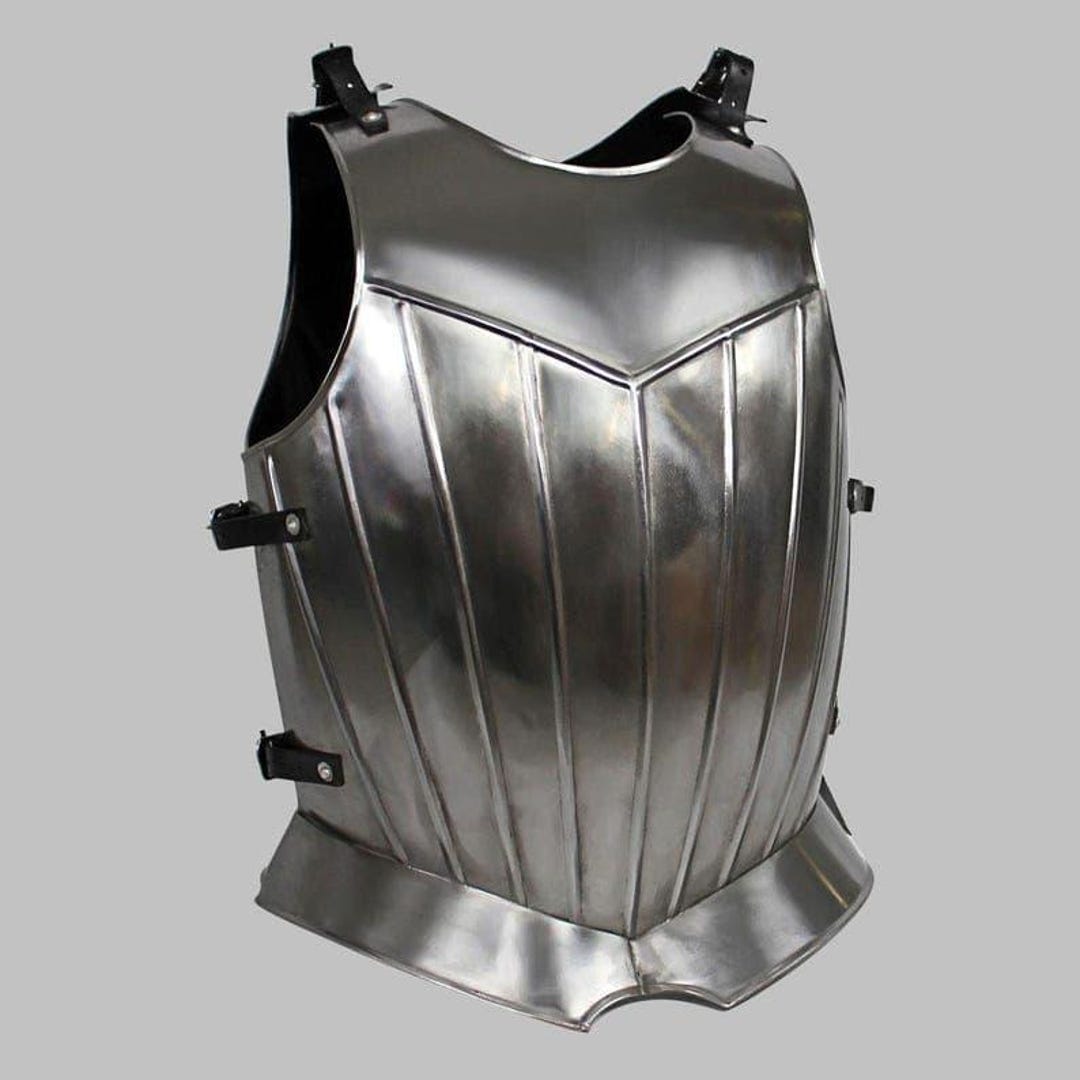 Medieval Knight Armor Breastplate - Fluted Gothic Steel Cuirass for ...