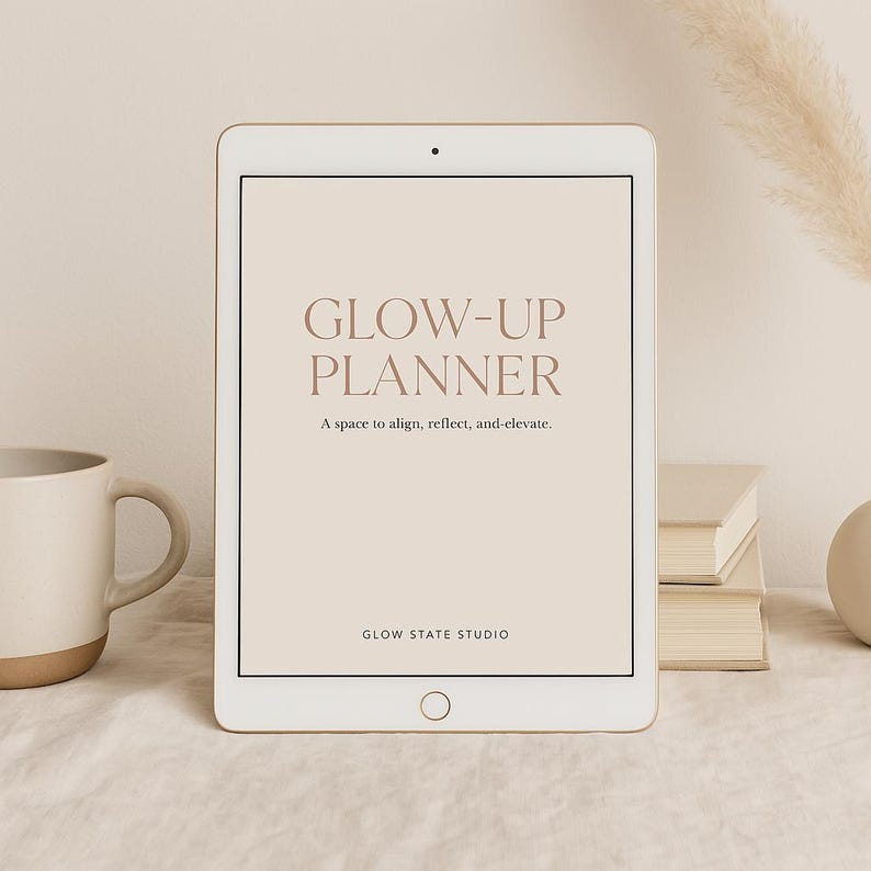 Glow-up Planner | Printable & Digital Self-care Journal (undated) - Etsy