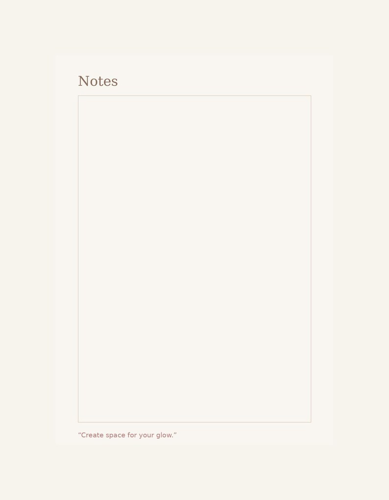 Glow-up Planner | Printable & Digital Self-care Journal (undated) - Etsy