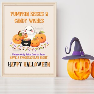 Halloween Candy Sign, Please Take One or Two Candy Sign, Printable ...