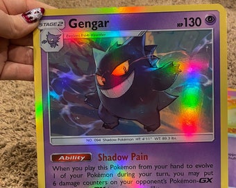 Gengar Metal Card - Etsy