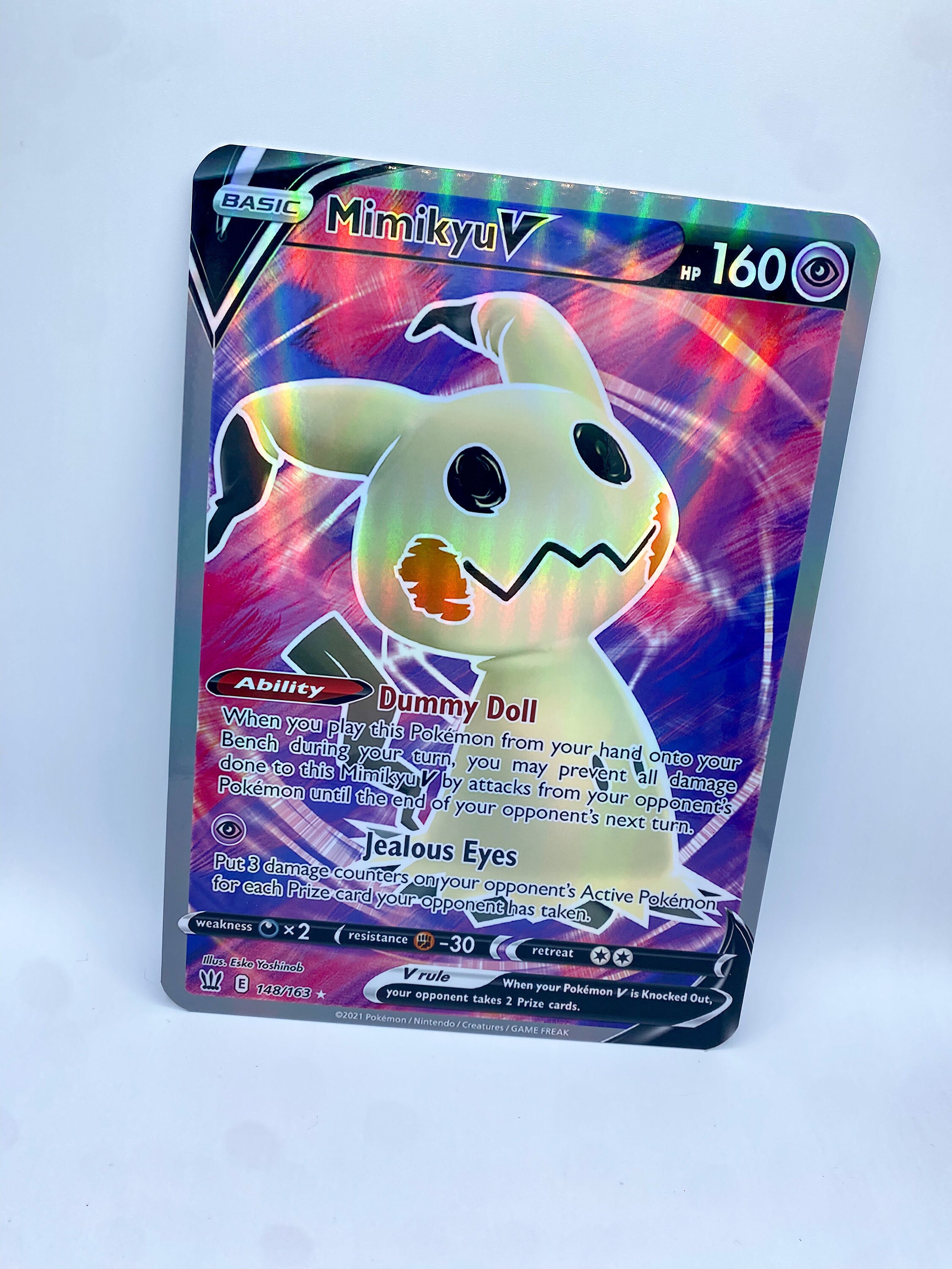 Giant Mimikyu Metal Holo Pokemon Cards Kids Playing Cards - Etsy