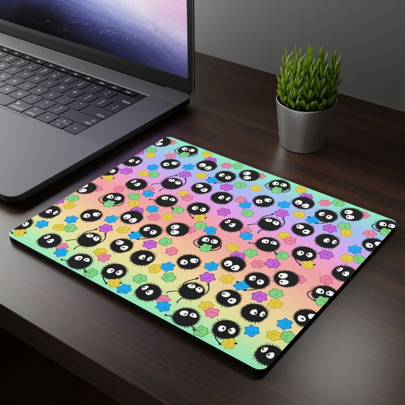 Rainbow Soot Sprite Rectangular Mouse Pad - Etsy