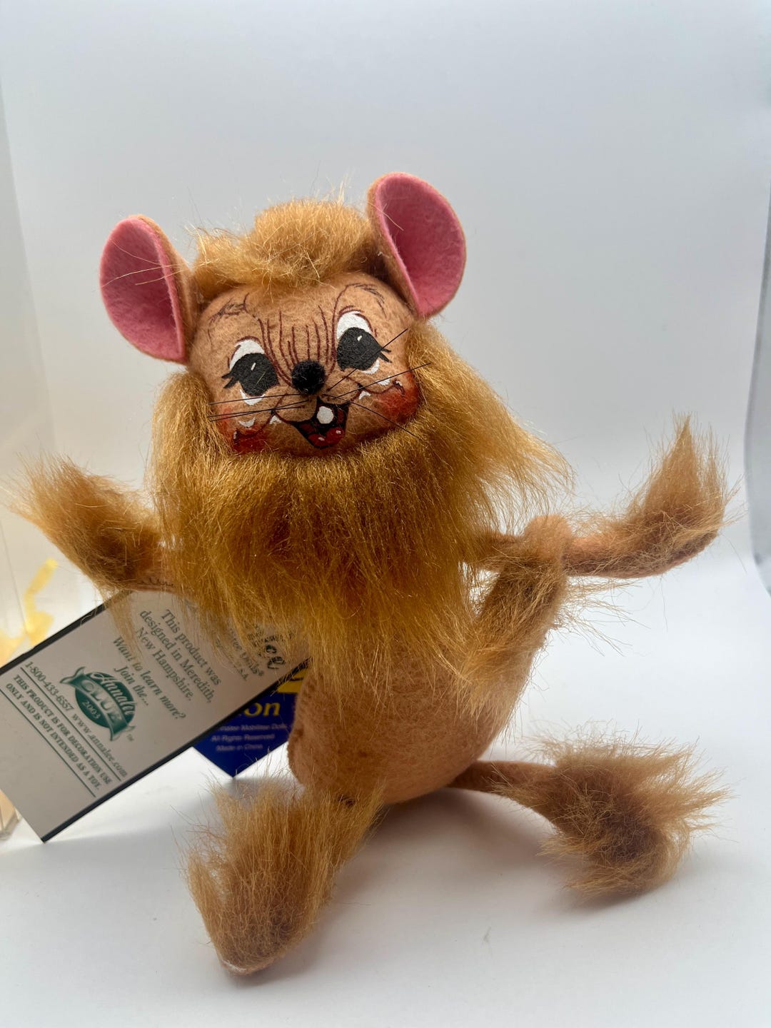 Vintage 2003 Annalee Storybook Mice Cowardly Lion From the Wizard of Oz ...