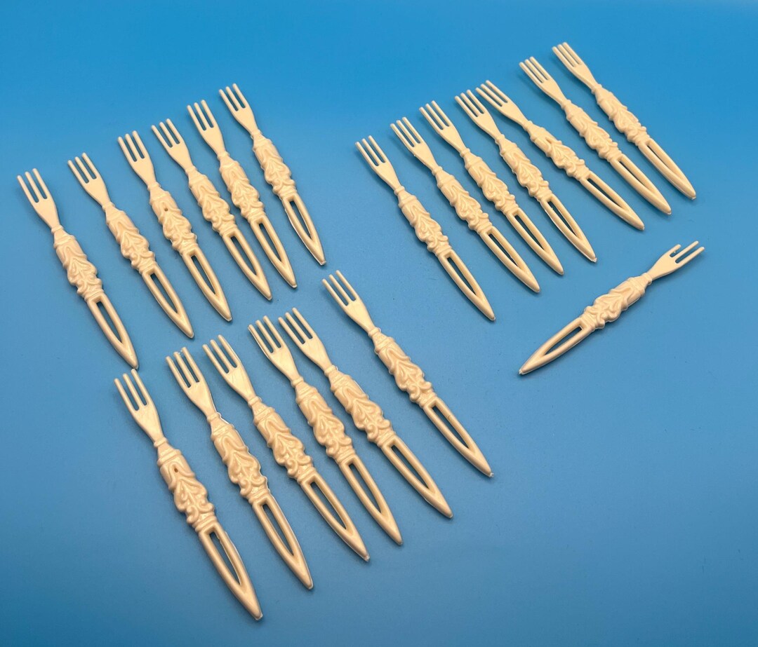 Vintage Plastic Cocktail Forks, Often Used for Appetizer or Hors D ...