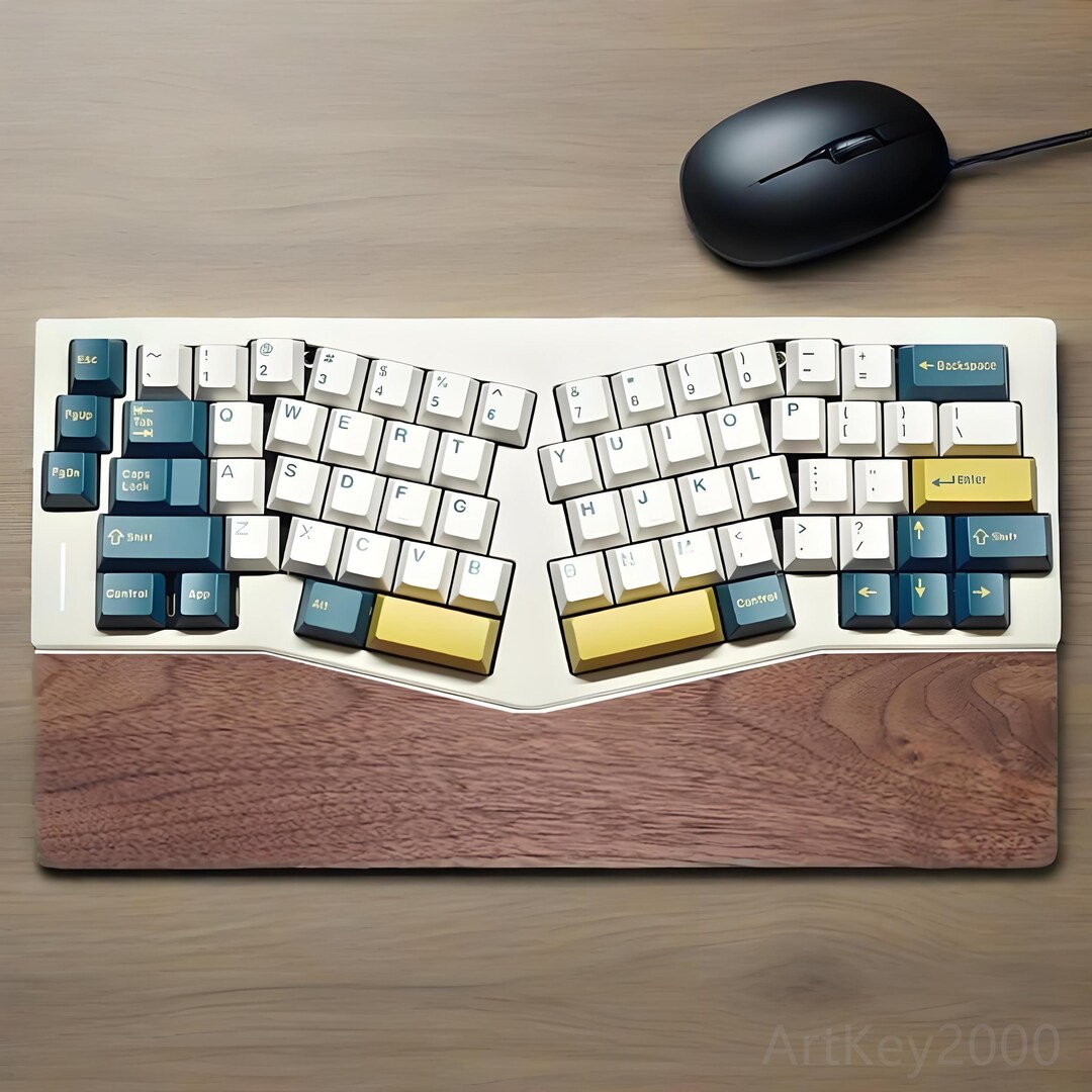 Owlab Spring Keyboard Wooden Wrist Rest,handmade Walnut Solid Wood ...