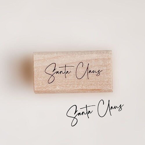 Wooden Official Santa Signature Stamp Official Santa | Etsy