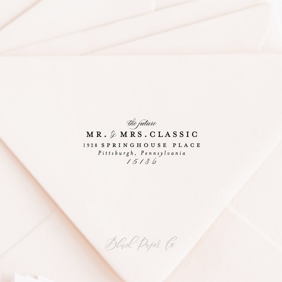 Modern Personalized Return Address Stamp, Custom Stamp, Self Inking ...