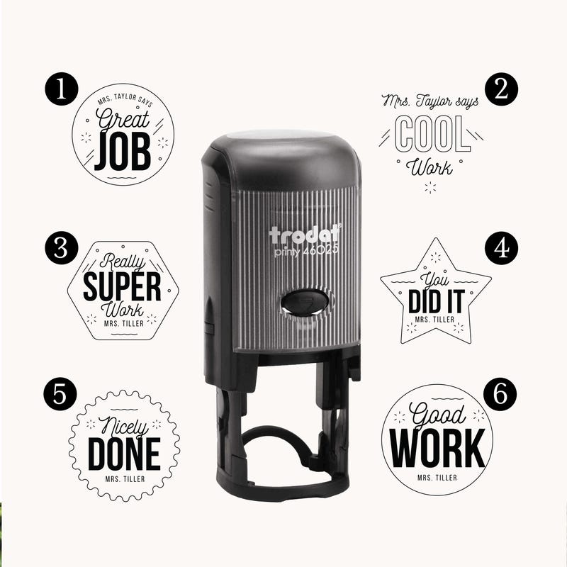 Personalized Self Inking Teacher Stamps - Etsy