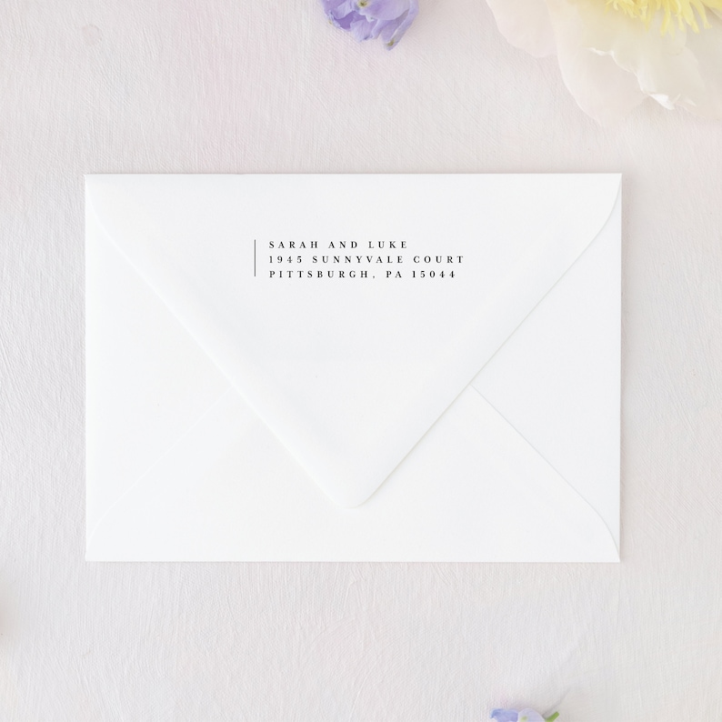 Personalized Return Address Stamp: Modern Family Name, Self-inking or ...