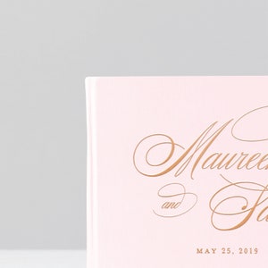 Pink Wedding Guest Book, Pink Wedding Book, Wedding Guest Book Neutral ...