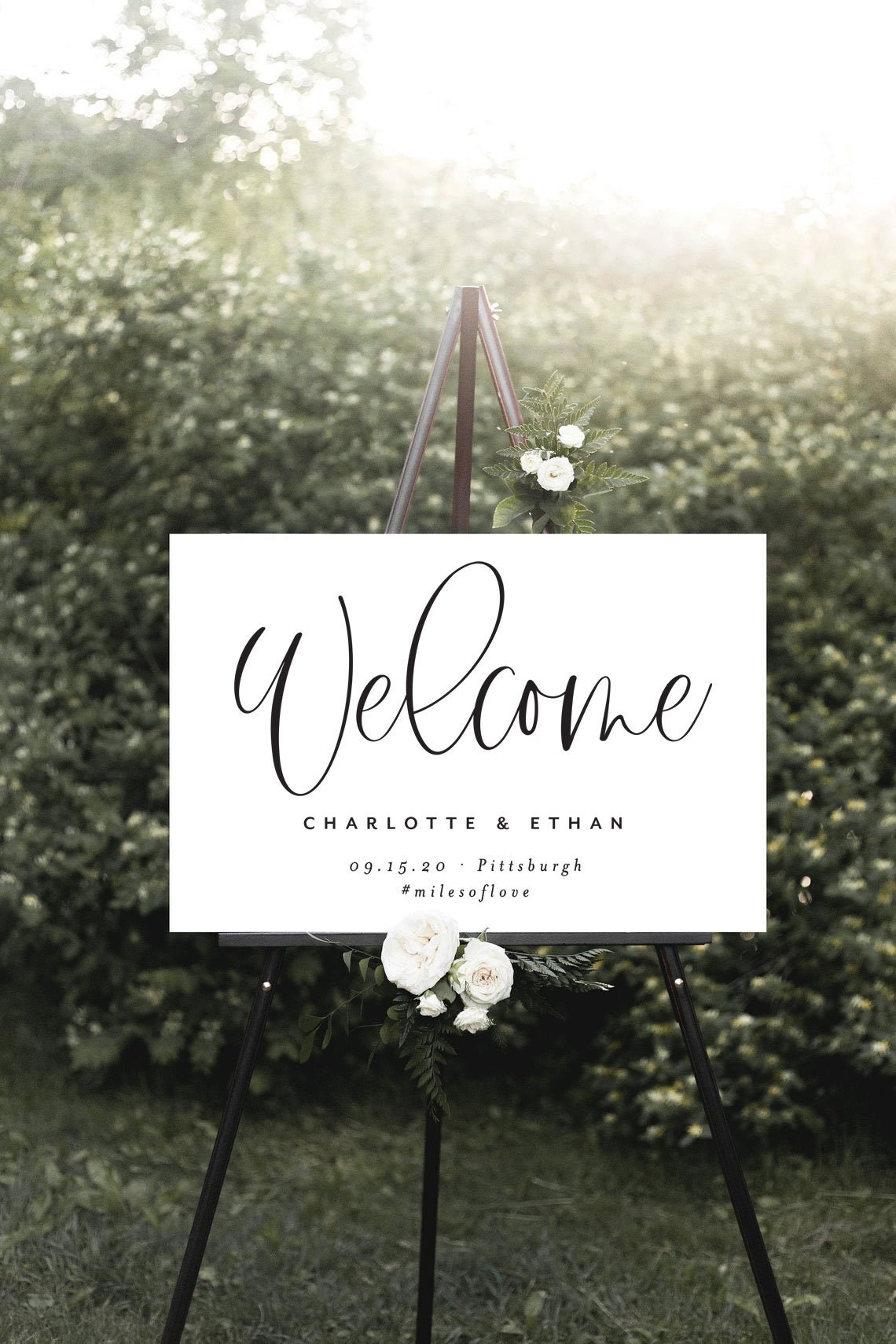 Custom Welcome Wedding Sign Personalized Wedding Welcome | Etsy