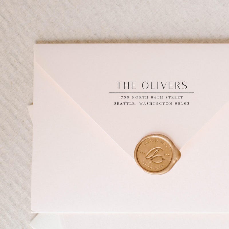 Personalized Return Address Stamp - Etsy