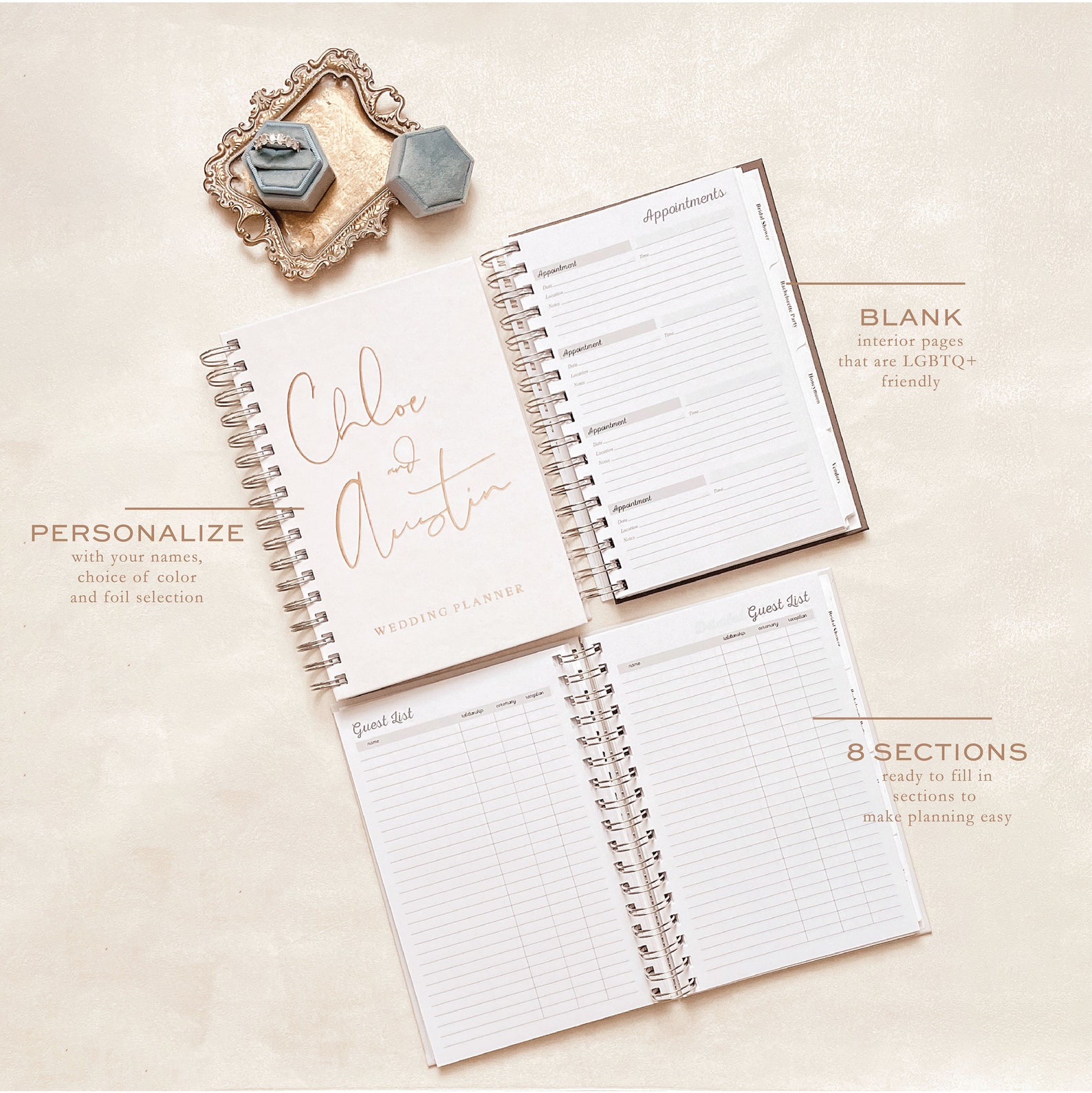 Personalized Wedding Planner Book Custom Wedding Planner - Etsy