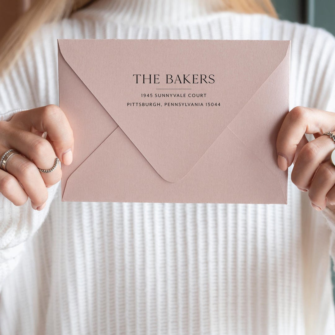 Custom Return Address Stamp - Personalized With Your Name & Address ...