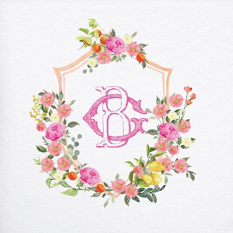 Pink Monogram - Etsy