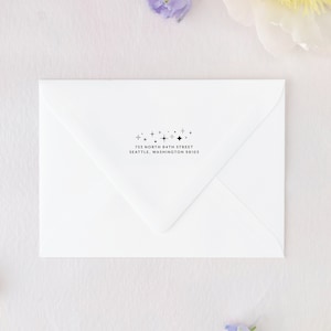 Celestial Return Address Stamp, Custom Stamp, Self Inking Stamp, Custom ...