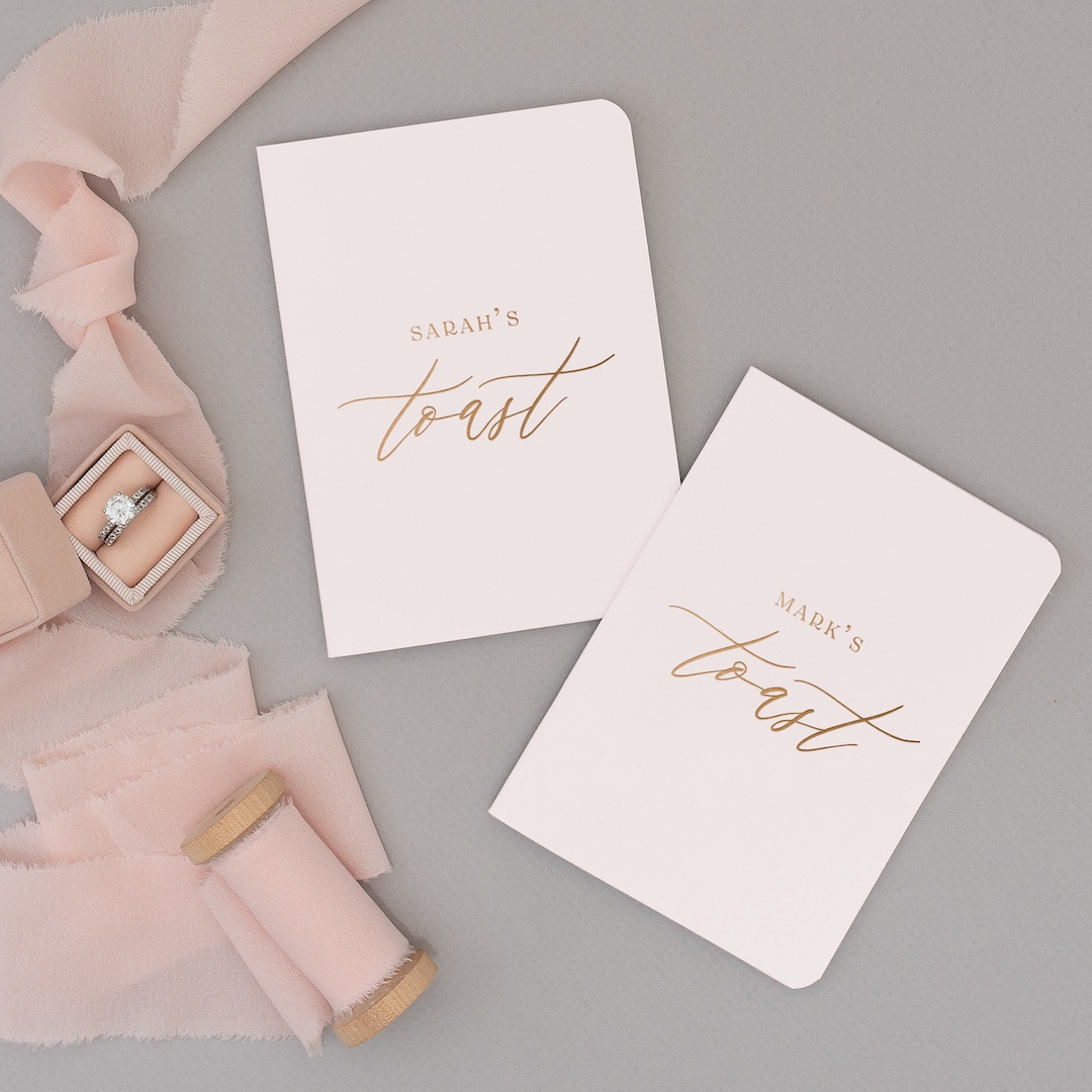 Wedding Toast Booklet, Maid of Honor Toast, Best Man Speech, Wedding ...