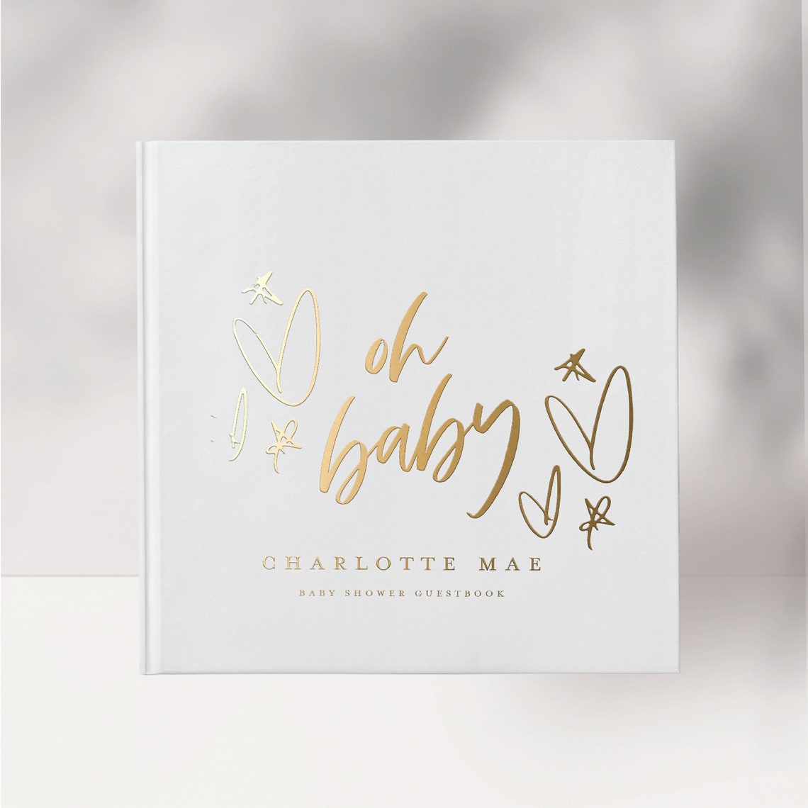 Baby Shower Guest Book Baby Shower Sign in Book Pink Photo - Etsy