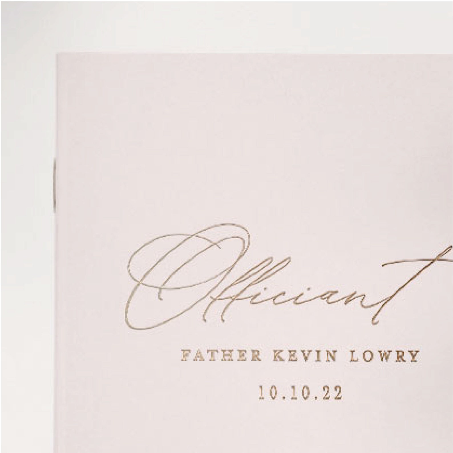 Wedding Officiant Book Officiant Gift Officiant Vow Book - Etsy