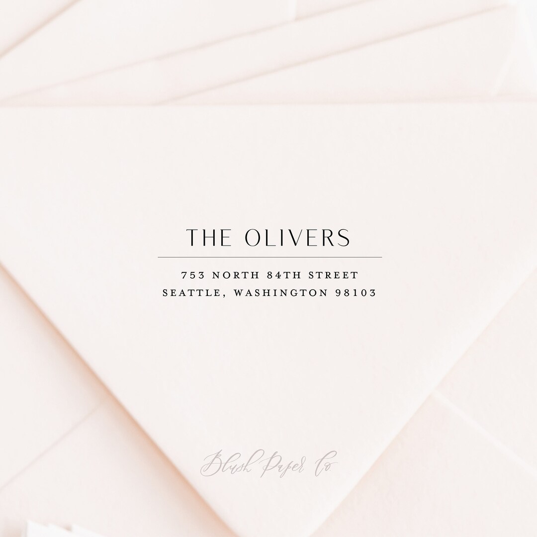 Personalized Return Address Stamp, Custom Stamp, Self Inking Stamp ...