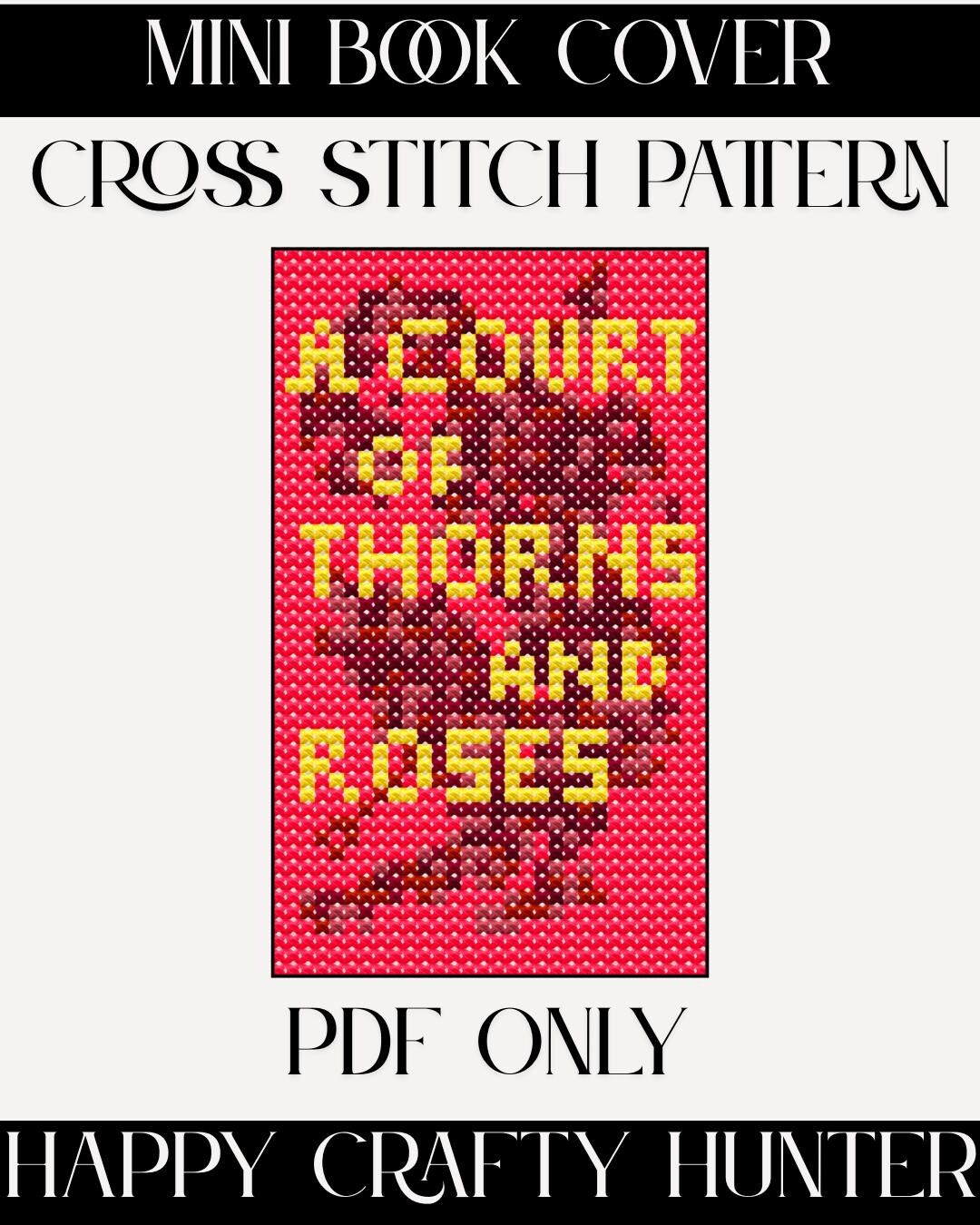 Mini Book Cover - Cross Stitch Pattern - ACOTAR - Etsy