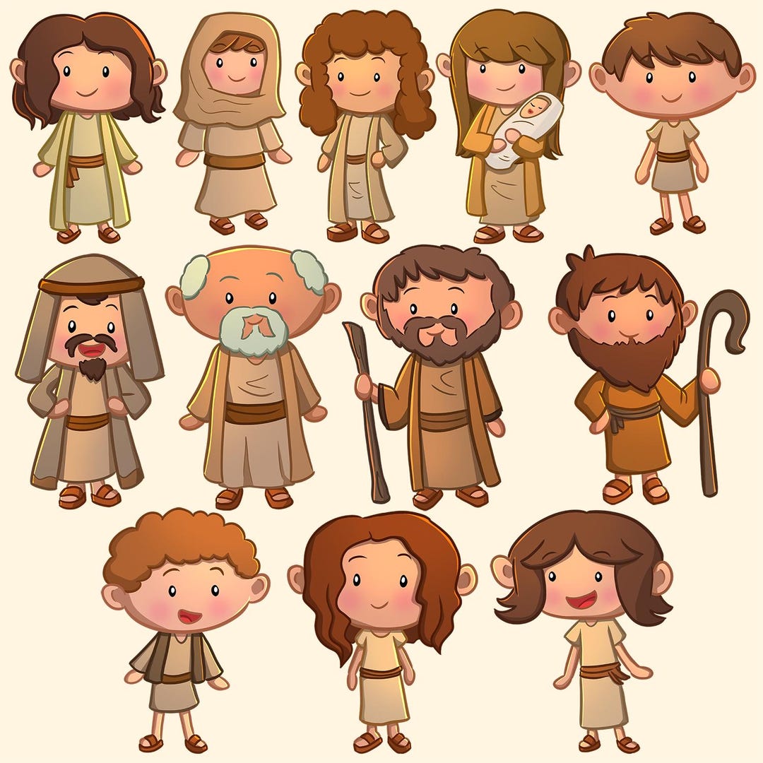 Biblical Characters Clipart, Bible Stories, Biblical People Clip Art ...