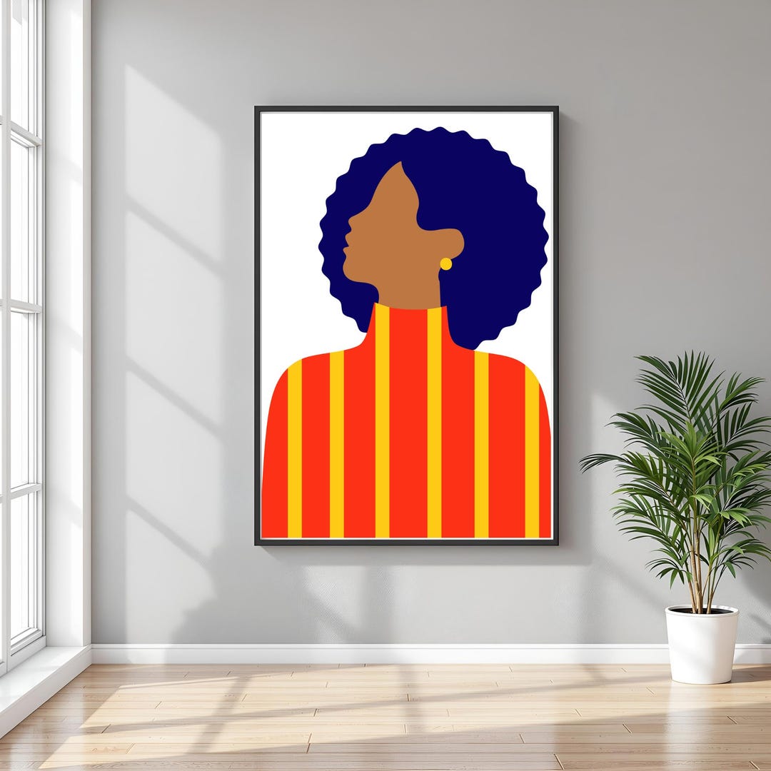 Modern Digital Vector Poster | Geometric Vector Wall Art With a Modern ...