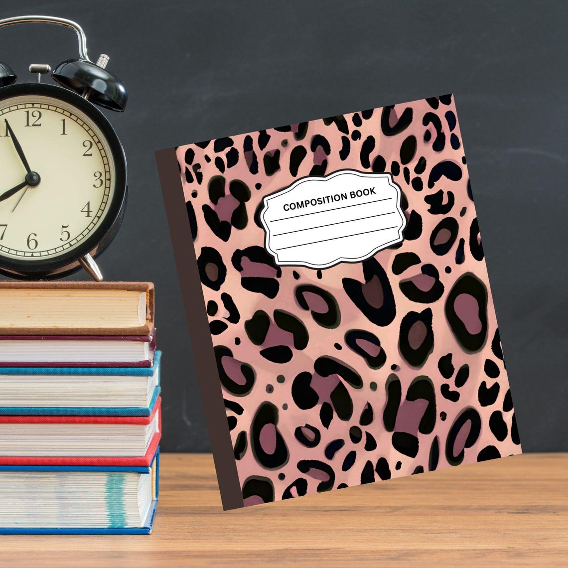 Leopard Print Composition Notebook Covers: Back to School (digital ...