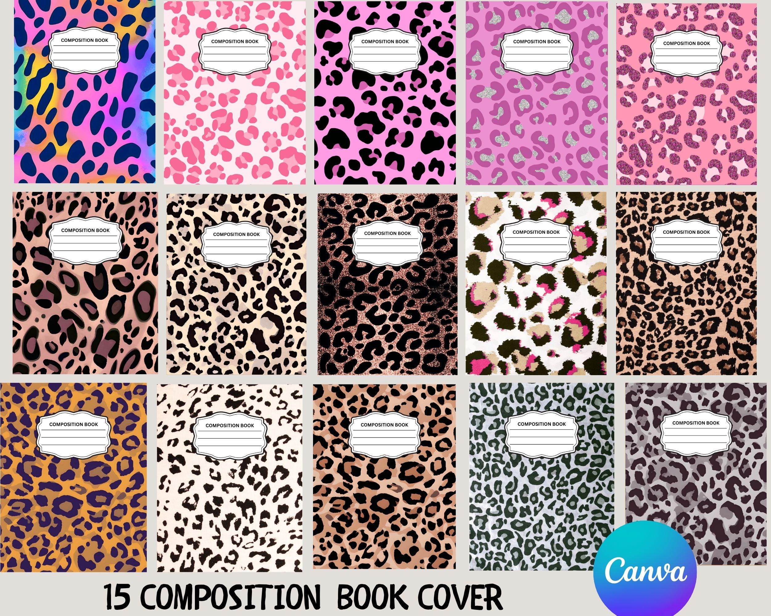 Leopard Print Composition Notebook Covers: Back to School (digital ...