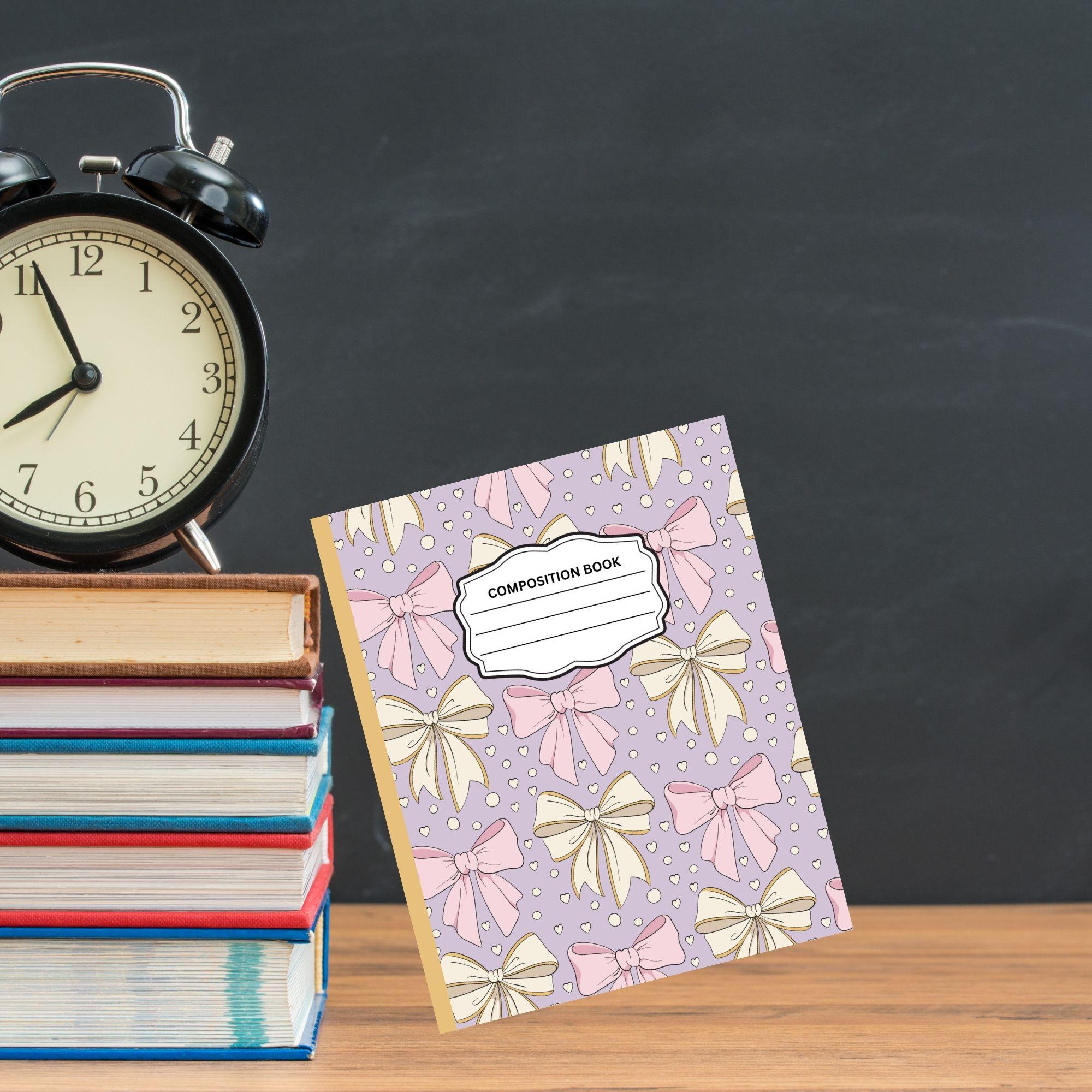 Composition Notebook Covers, Composition Book Cover Template, Canva ...