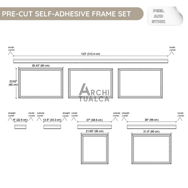 Pre Cut Wall Molding - Etsy