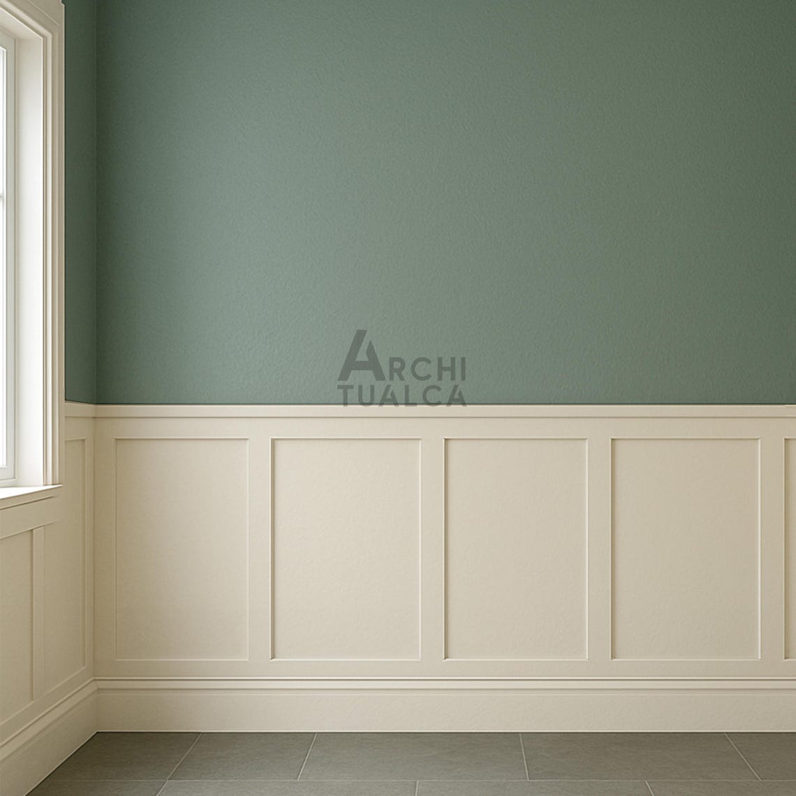 Board and Batten Wainscoting Kit – Half Wall Paneling – Peel and Stick ...