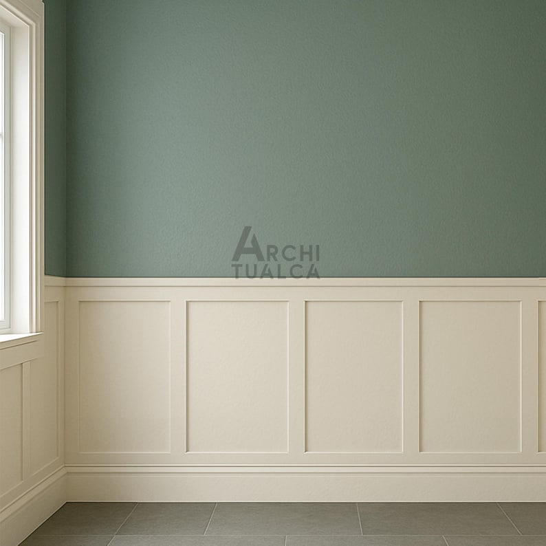 Board and Batten Wainscoting Kit – Half Wall Paneling – Peel and Stick ...