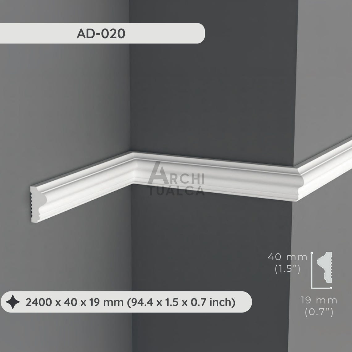 Full Wall Molding Kit – Pre-cut Decorative Trim Panels – Elegant Frame ...