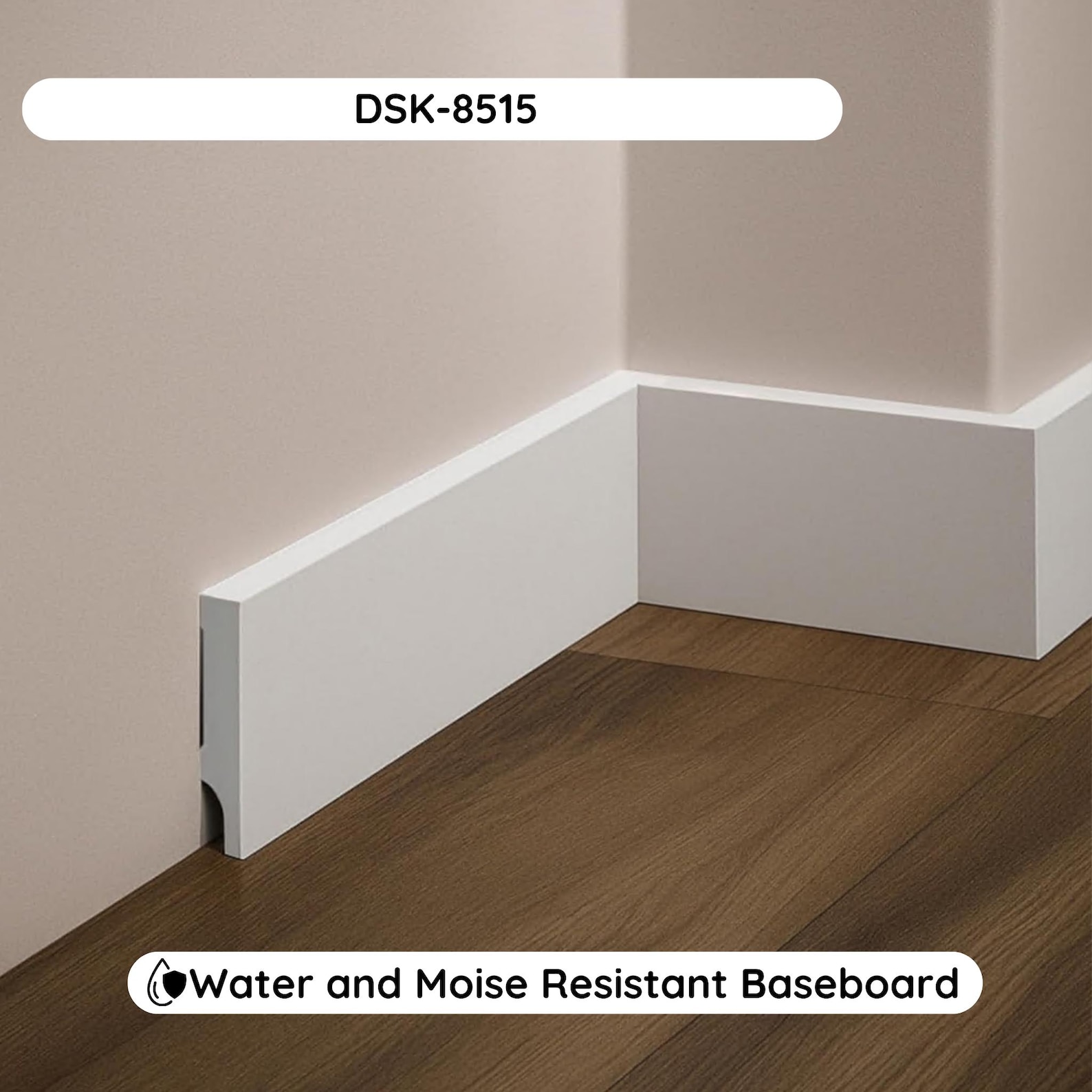 Easy Install Decorative Home Decor Molding | Waterproof Baseboard ...