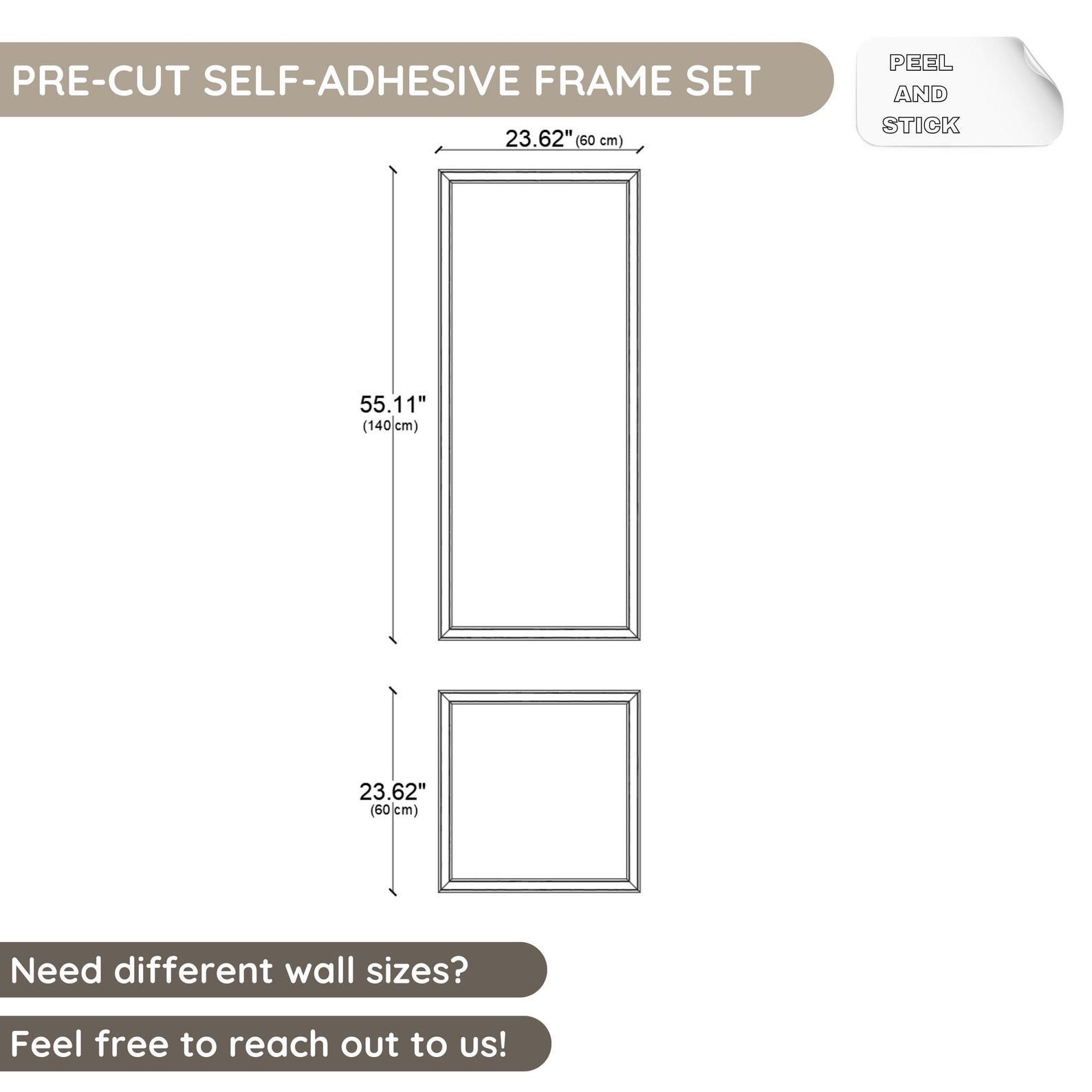 Pre-cut Wall Molding Kit– Decorative Wall Trim Molding– Modern Accent ...
